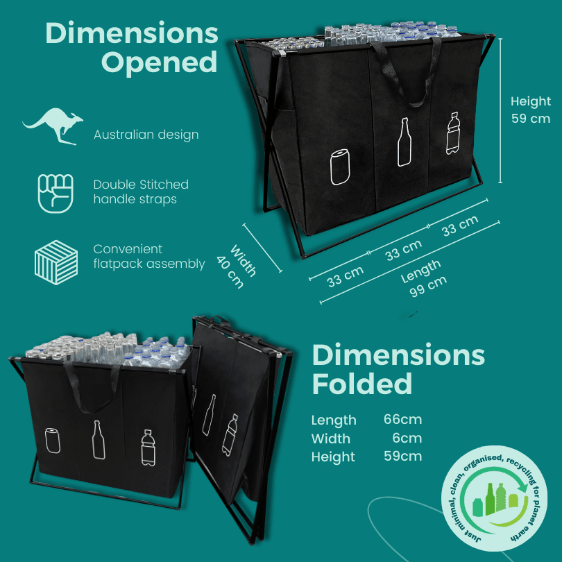 Home Recycle Station - 3 Panel – hibag